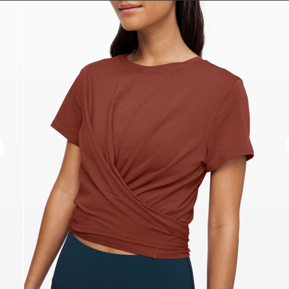 lululemon athletica | Tops | Lululemon Time To Restore Short Sleeverustic Clay | Poshmark
